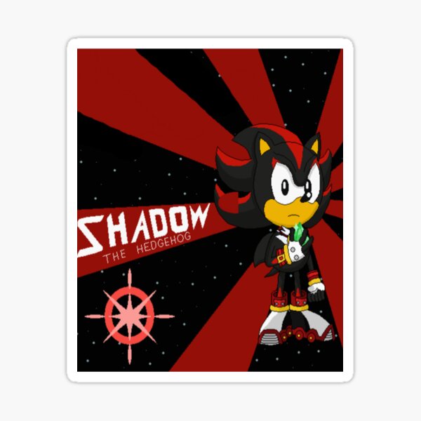 "TRENDING Cool Shadow The Hedgehog Character Design " Sticker for Sale ...