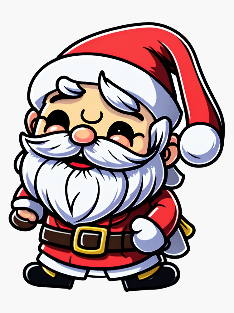 "Chibi Santa Claus" Sticker for Sale by flowinglobe | Redbubble