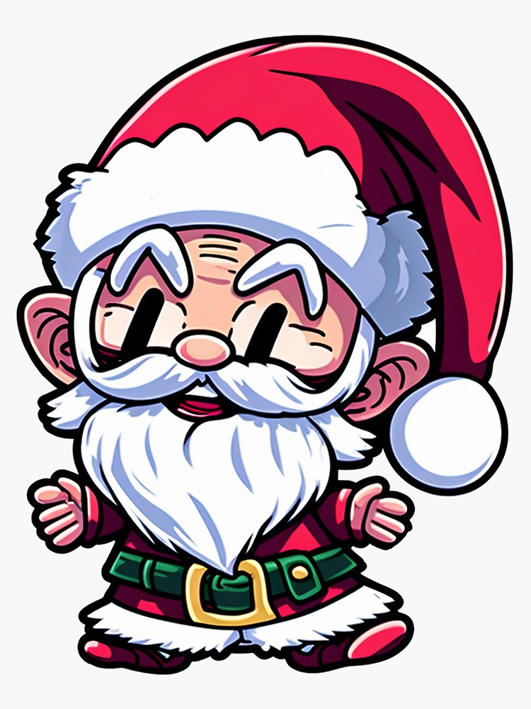 "Chibi Santa Claus" Sticker for Sale by flowinglobe | Redbubble