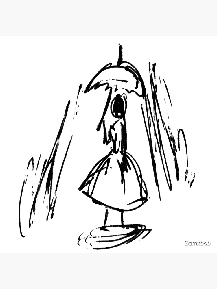 "Eclaire Rain - Ink Drawing by Sambob" Art Print by Samxbob | Redbubble