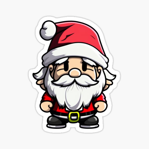 "Chibi Santa Claus" Sticker for Sale by flowinglobe | Redbubble