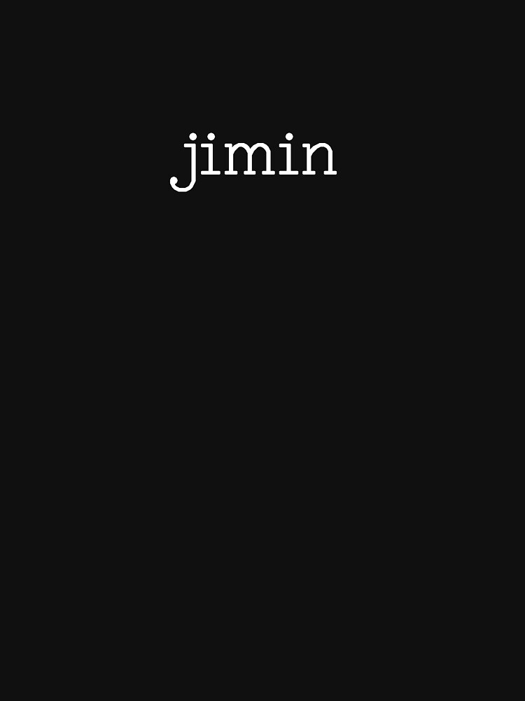 "Jimin Bias | Army | BTS | white typewriter font" T-shirt for Sale by ...