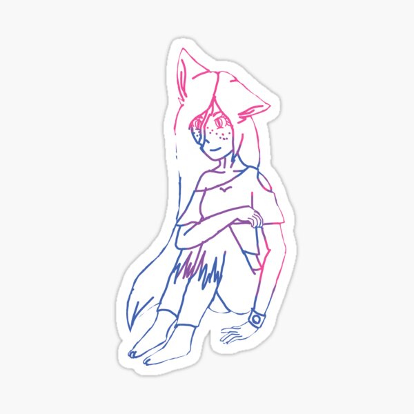 "Knight light bisexual flag outline" Sticker for Sale by ...