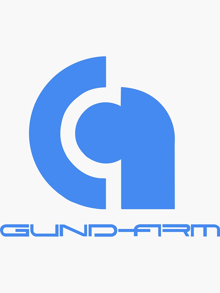 "GUND-ARM Inc." Sticker for Sale by Shiromaru | Redbubble