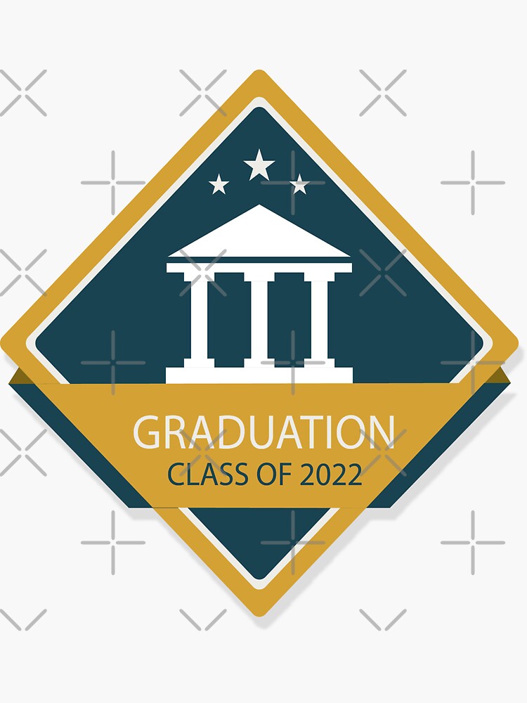 "Graduation LOGO png" Sticker for Sale by kriswartwork | Redbubble