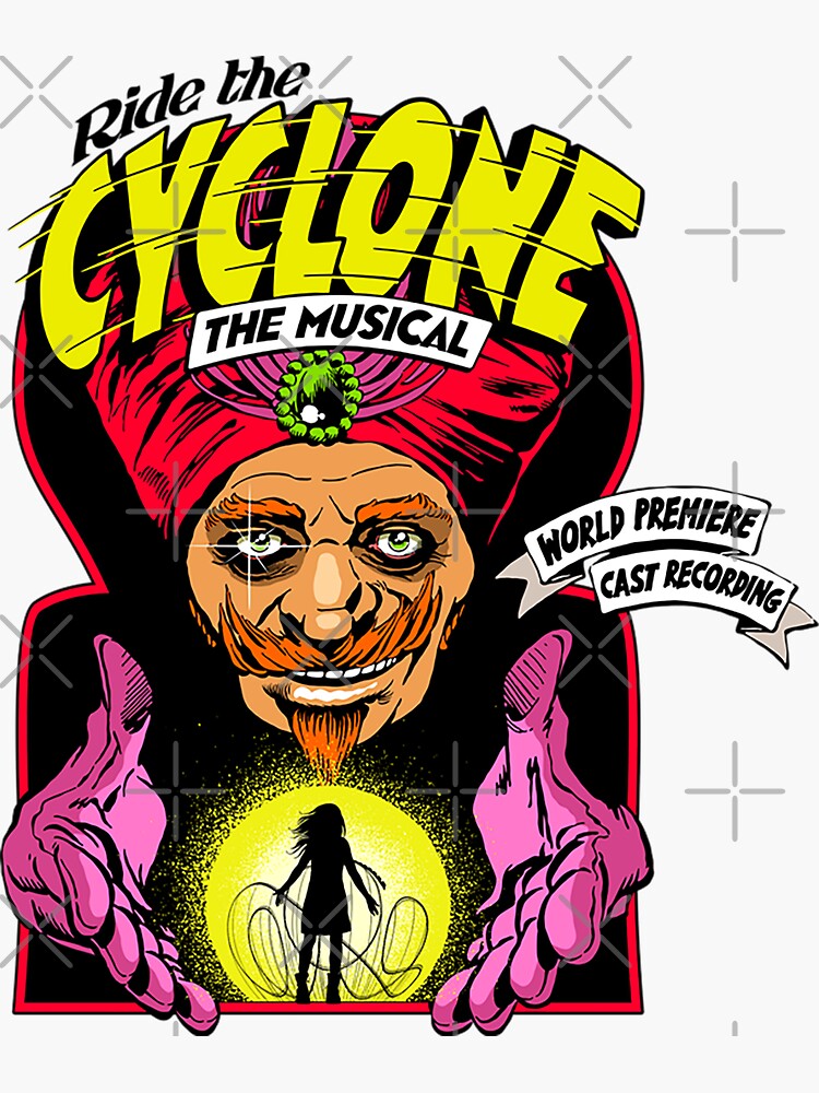 "Ride the Cyclone" Sticker for Sale by Pi-Artist | Redbubble