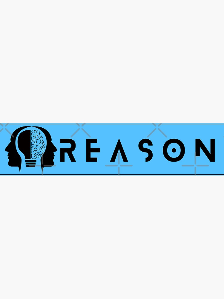 "Reason Blue" Sticker for Sale by Yiorgosnj13 | Redbubble