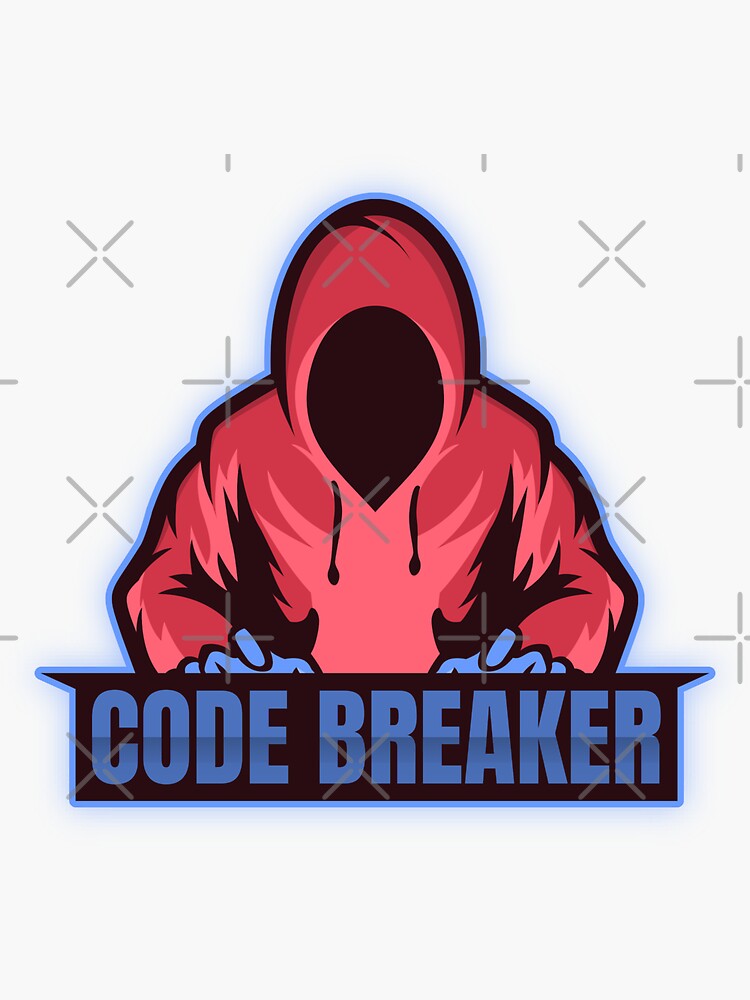 " Code Breaker - Hacker, Cyber Security V2" Sticker for Sale by clubtee ...