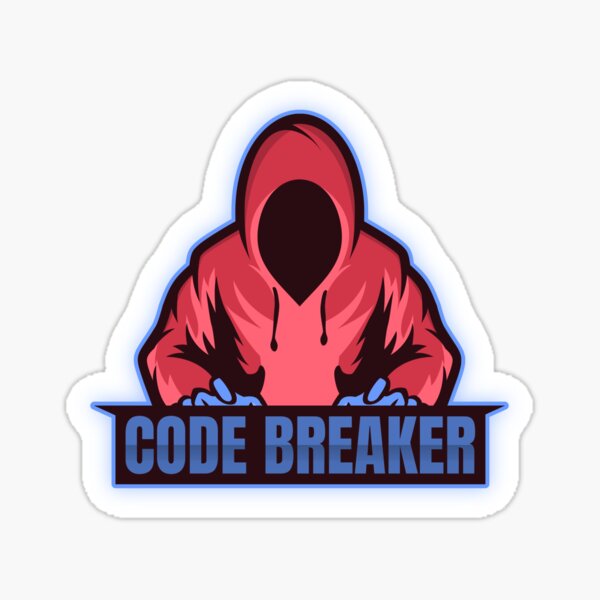 " Code Breaker - Hacker, Cyber Security V2" Sticker for Sale by clubtee ...
