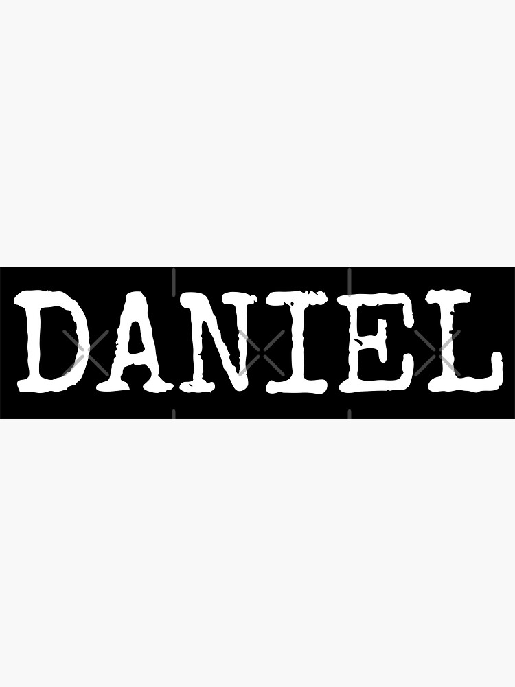"Daniel Name" Sticker for Sale by GoldTypo | Redbubble