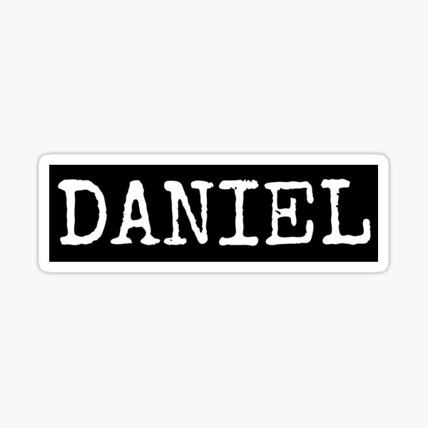 "Daniel Name" Sticker for Sale by GoldTypo | Redbubble