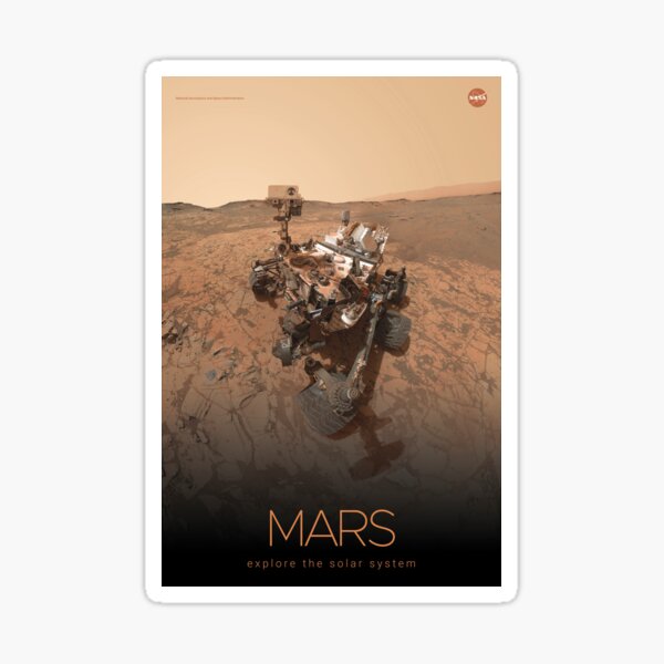 "Mars - Explore the solar system" Sticker for Sale by arthook | Redbubble