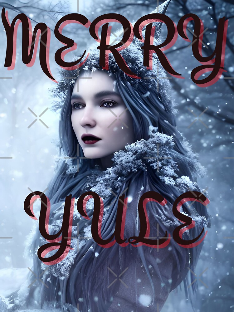 "Merry Yule" Sticker for Sale by HauntedWitch | Redbubble