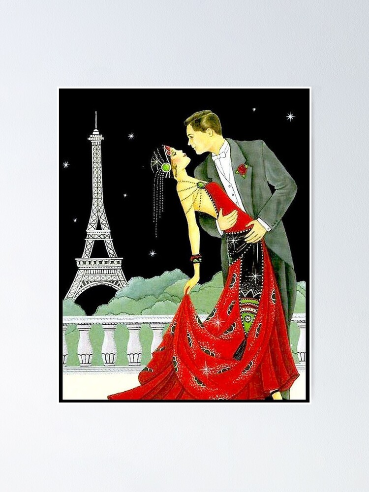 "Flapper : Vintage Dancing in Paris Print" Poster for Sale by ...
