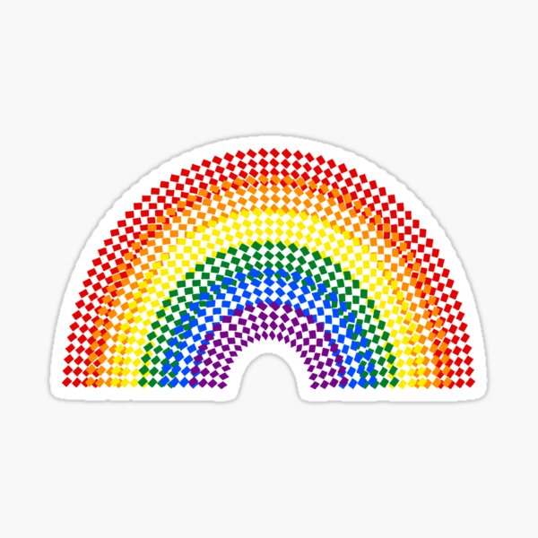 "Rainbow Pride Flag " Sticker for Sale by FoxandRabbit | Redbubble