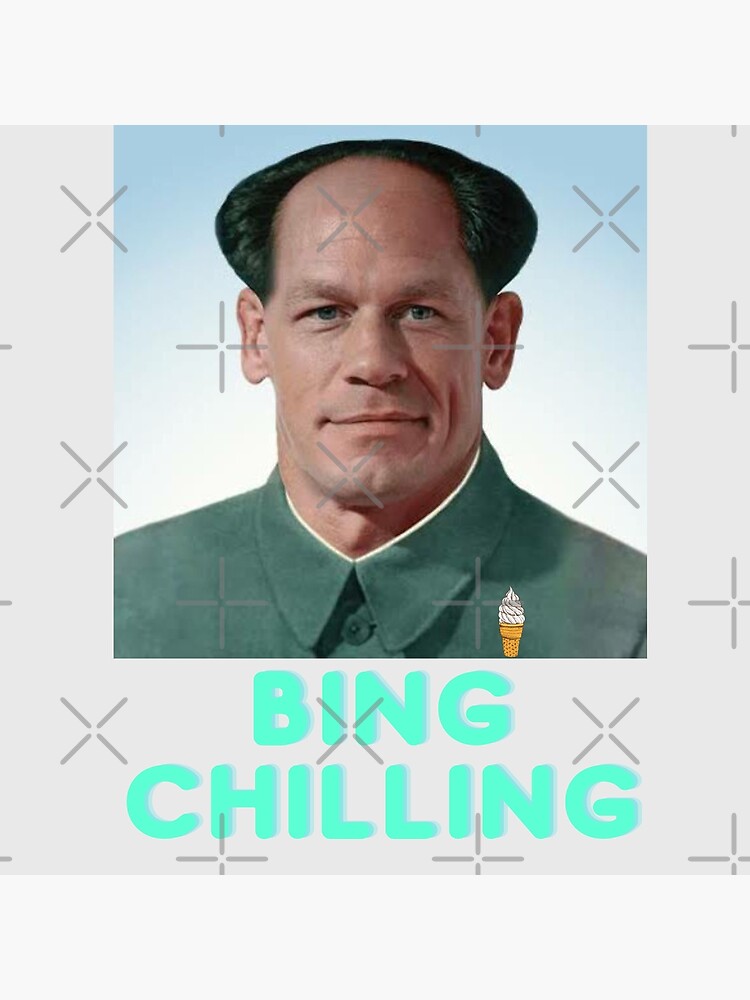 "Bing Chilling" Poster for Sale by Rolf1 | Redbubble