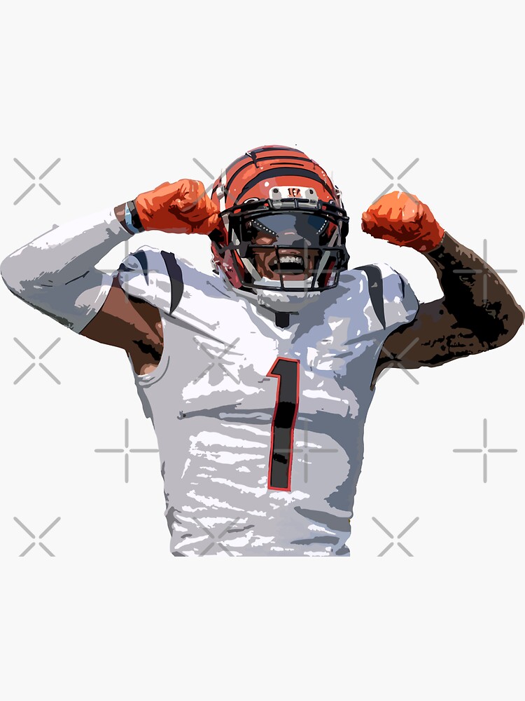 "Ja'marr Chase" Sticker for Sale by raffrasta | Redbubble