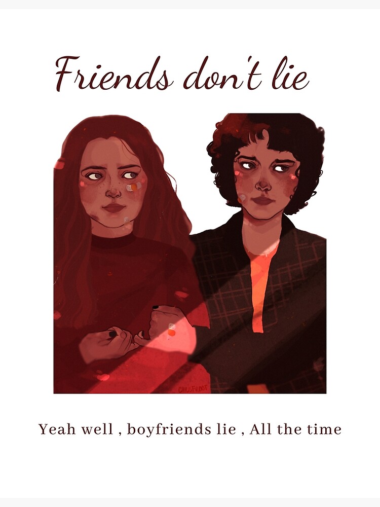 "eleven and max |stranger things quotes" Poster for Sale by lubna1919 ...