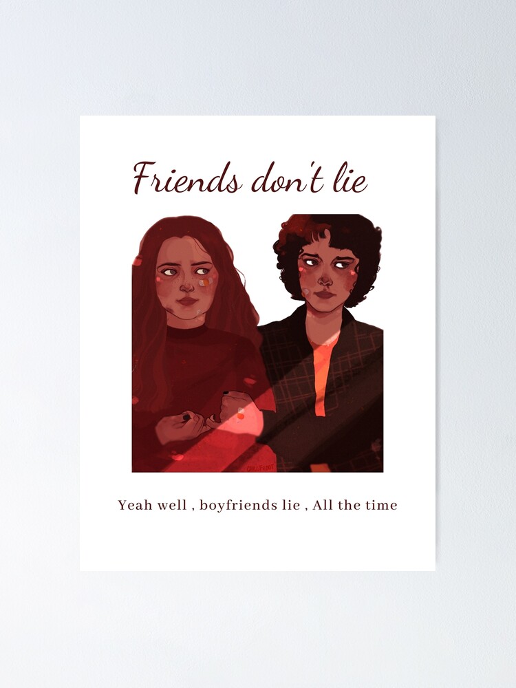 "eleven and max |stranger things quotes" Poster for Sale by lubna1919 ...