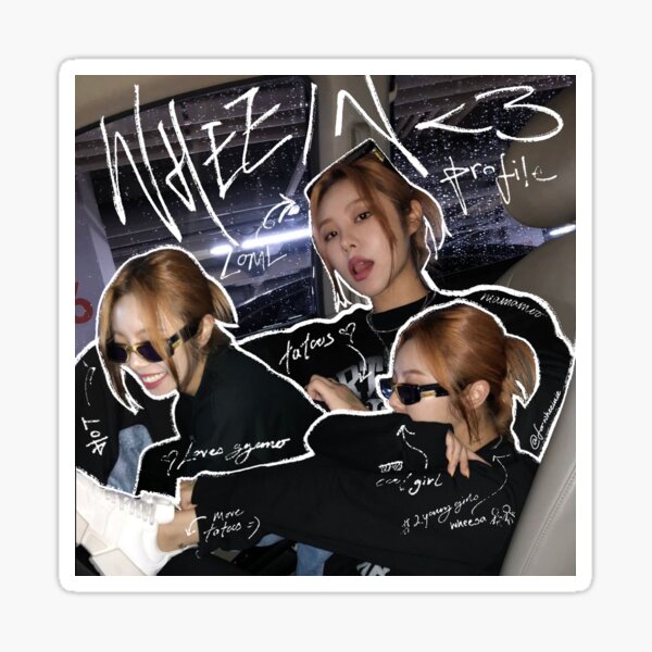 "Wheein x Cool Girl Profile" Sticker for Sale by nabisells | Redbubble
