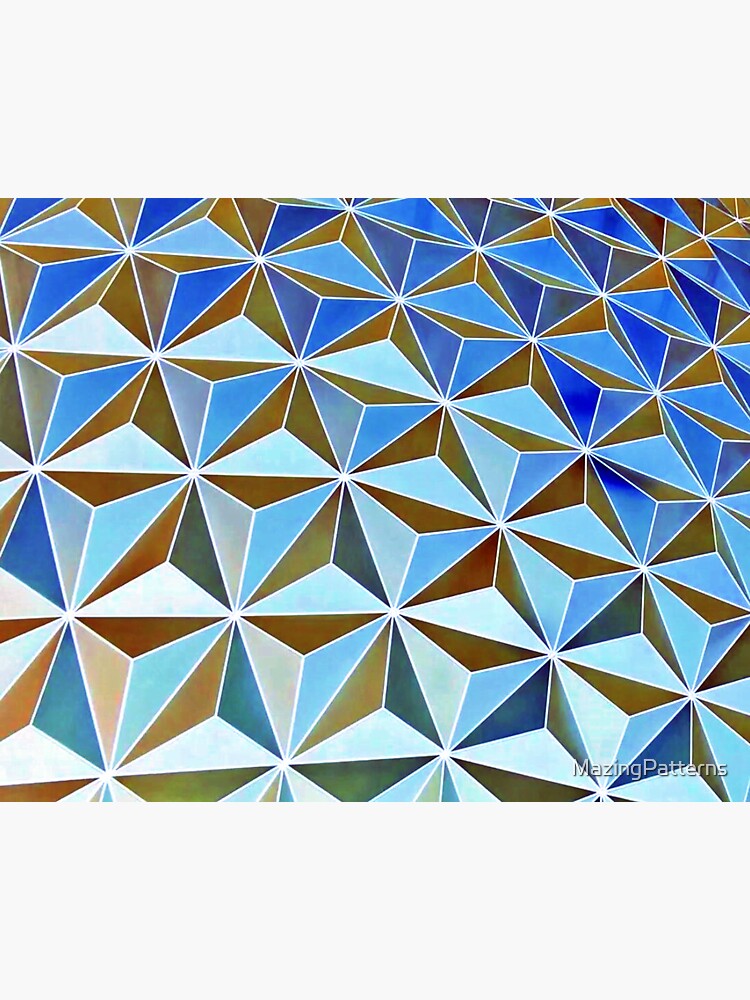 "Architectural Geometric Structure Blue Tone" Sticker for Sale by ...