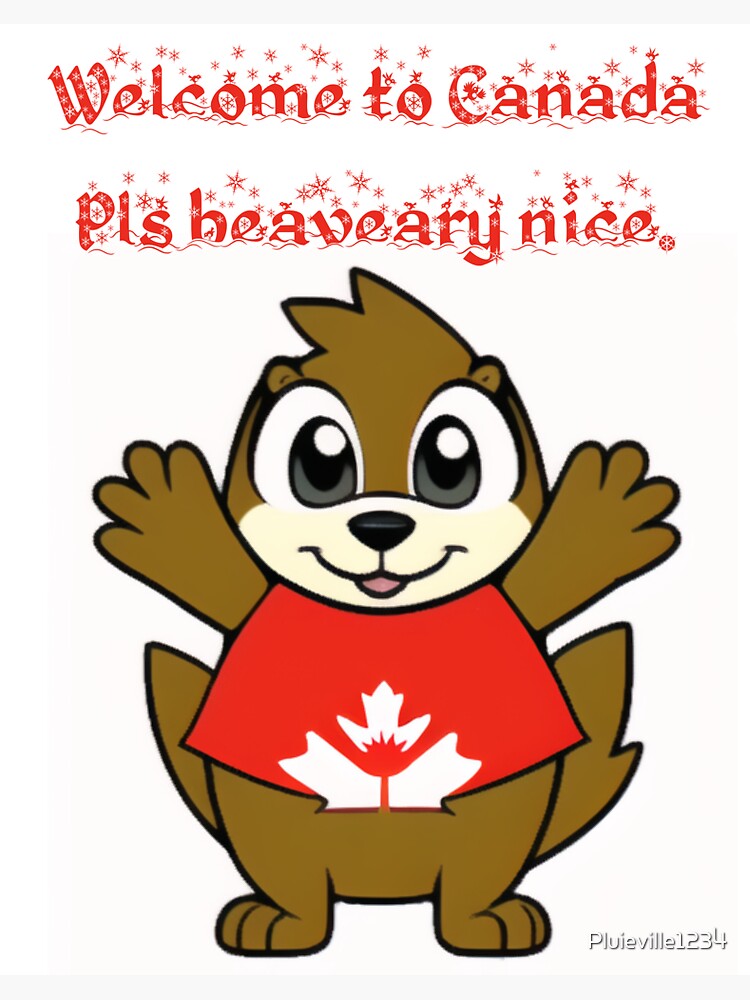 "Be very nice - Canadian Beaver logo," Sticker for Sale by ...