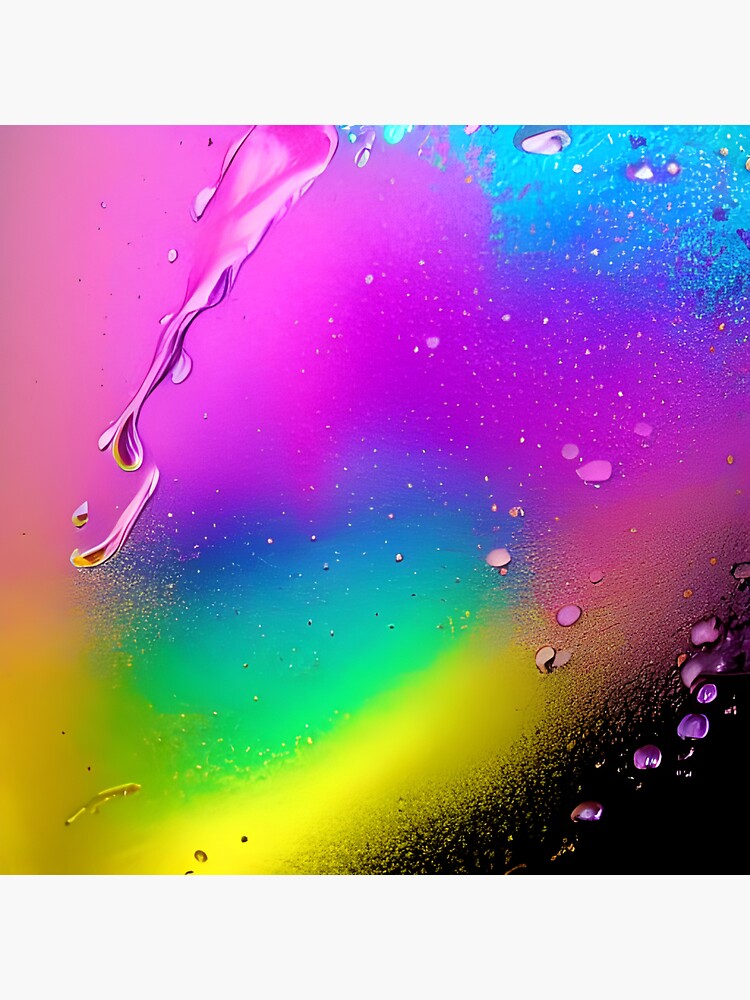 "Rainbow Plasma Fluids 10" Sticker for Sale by danbrosiart | Redbubble