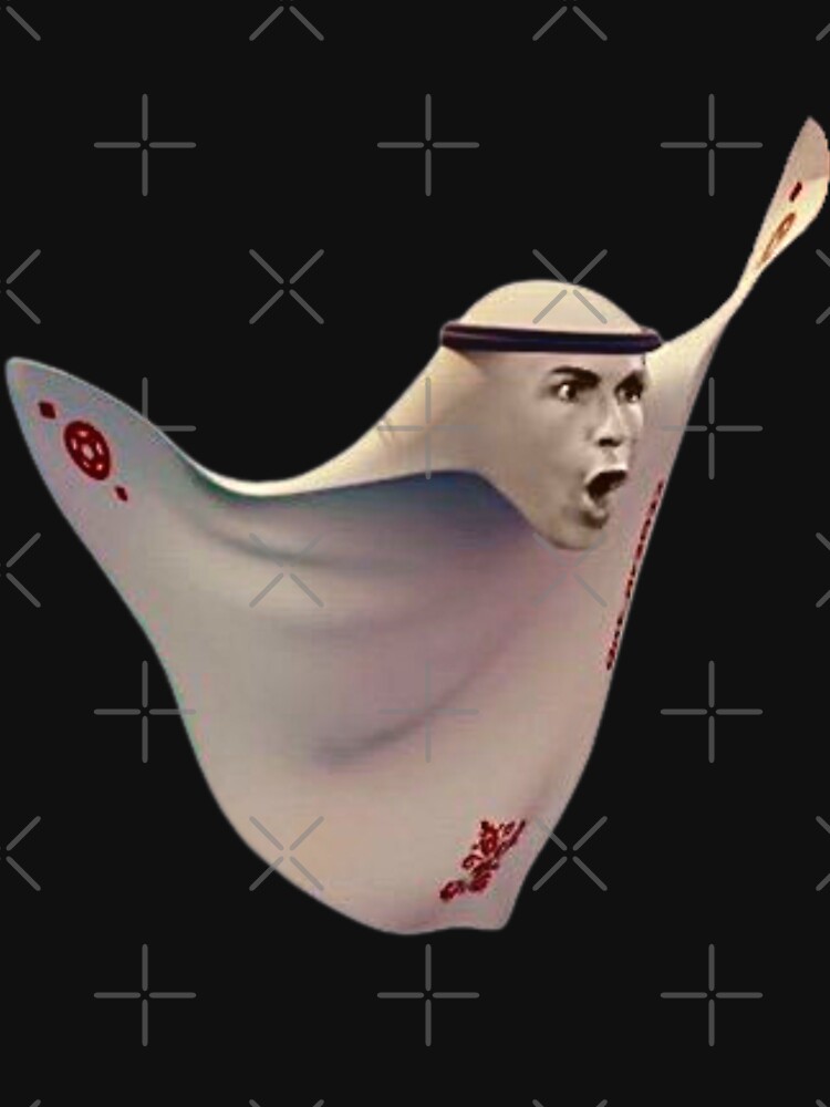 "cristiano ronaldo qatar meme siuuu meme funny sticker" T-shirt for ...