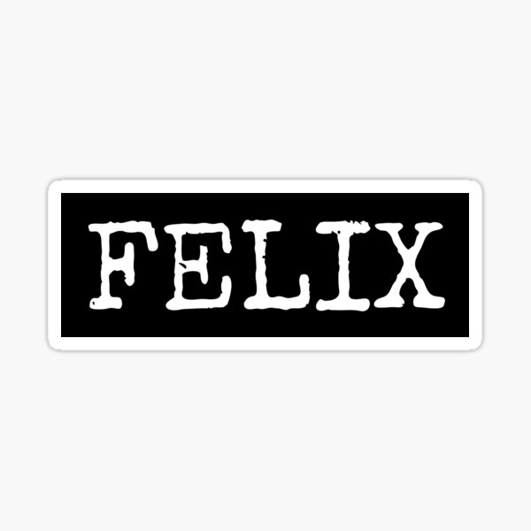 "Felix Name" Sticker for Sale by GoldTypo | Redbubble