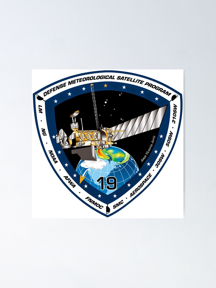 "DMSP-19 Logo" Poster by Spacestuffplus | Redbubble