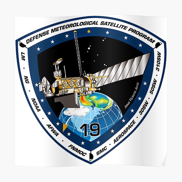 "DMSP-19 Logo" Poster by Spacestuffplus | Redbubble