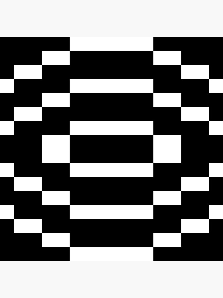 "GLIFF Collection #2 - 1bit - Black, White" Sticker for Sale by Freezsy ...