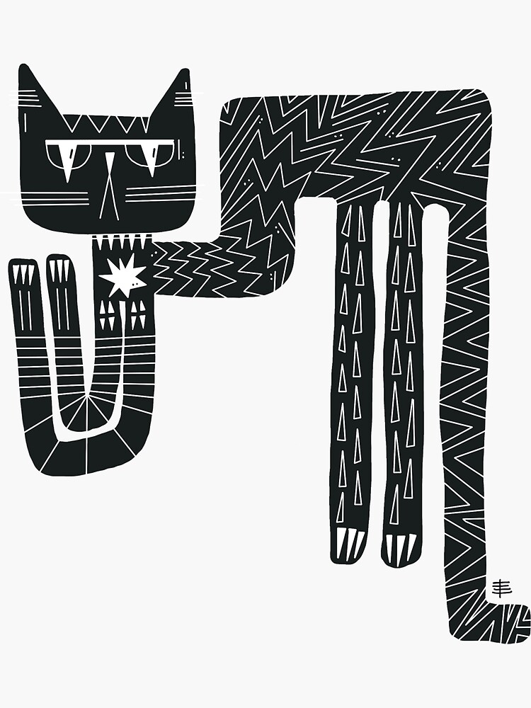 "Frika cat" Sticker for Sale by EveLMacDougall | Redbubble