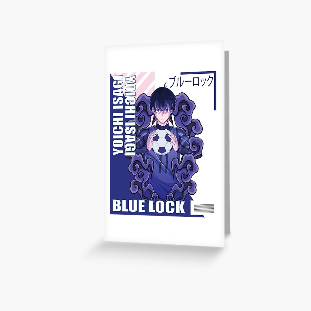 "Yoichi Isagi, Blue Lock Anime Blue Lock Manga Anime " Greeting Card ...