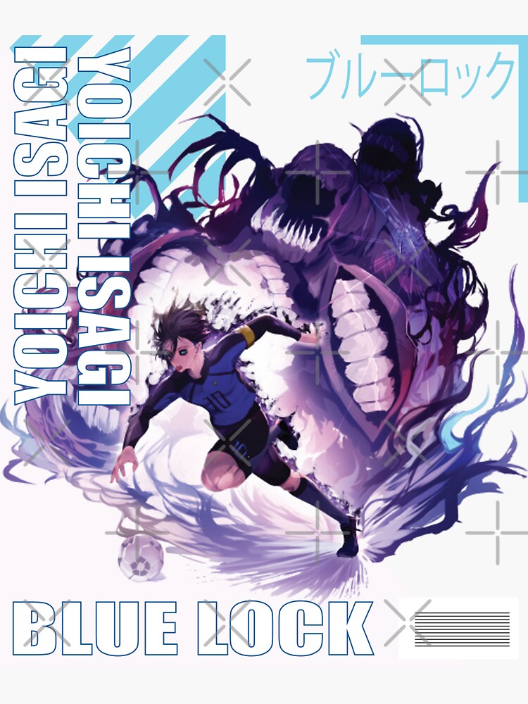 "Yoichi Isagi, Blue Lock Anime Blue Lock Manga Anime " Sticker for Sale ...