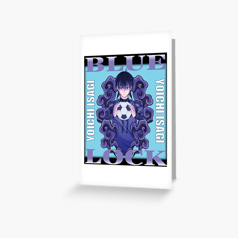 "Yoichi Isagi, Blue Lock Anime Blue Lock Manga Anime " Greeting Card ...