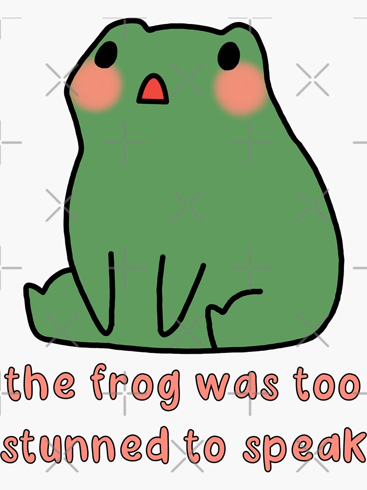 "Too stunned too speak" Sticker for Sale by egick11 | Redbubble