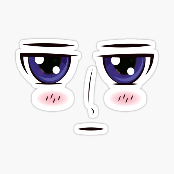 "Anime Expression" Sticker for Sale by MalikSoniJ | Redbubble