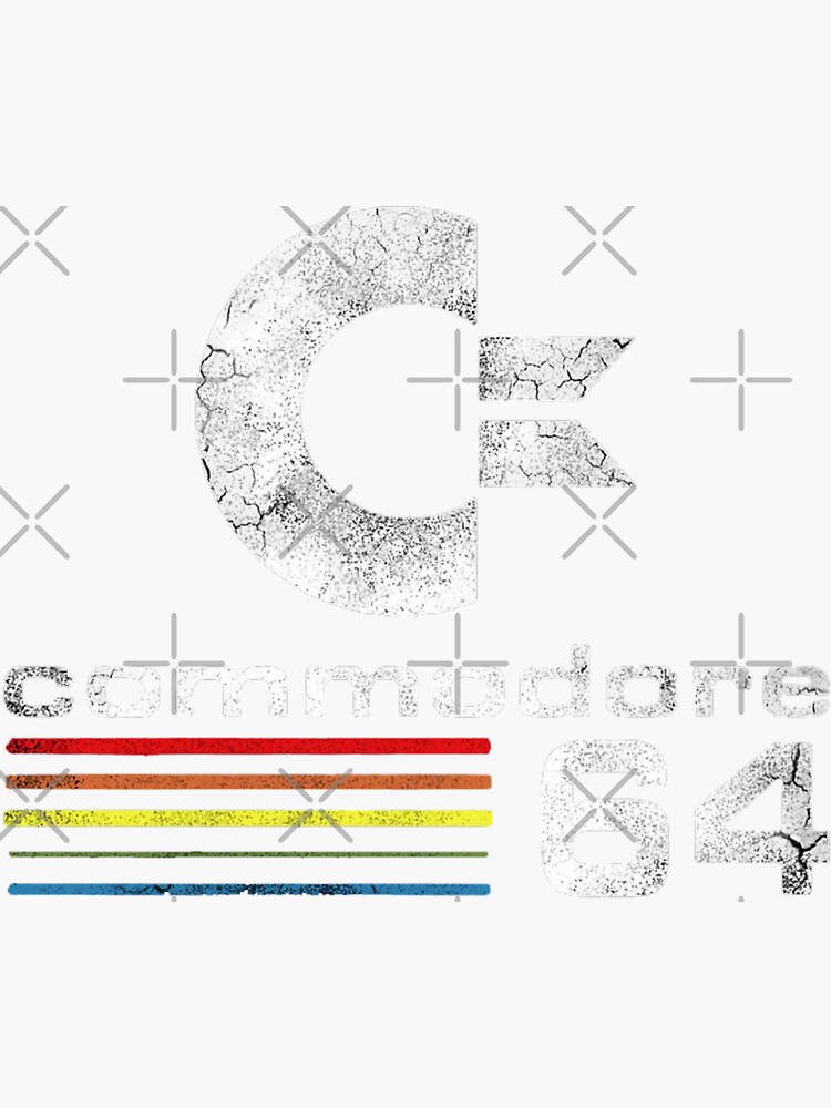 "Retro Commodore Logo" Sticker for Sale by DLutfy | Redbubble