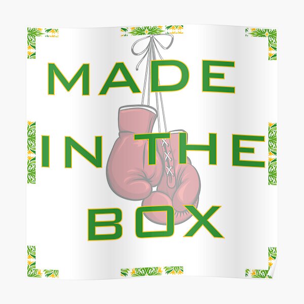 "Boxing-Made in the Box" Poster for Sale by Bircanix | Redbubble