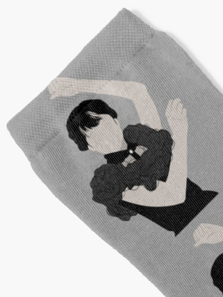 "Wednesday Addams Netflix prom dance" Socks for Sale by Juliestickerss ...