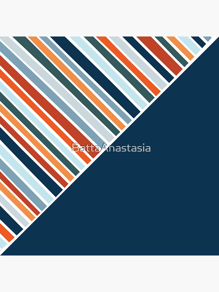 "Colorful diagonal lines design" Sticker for Sale by BattaAnastasia ...