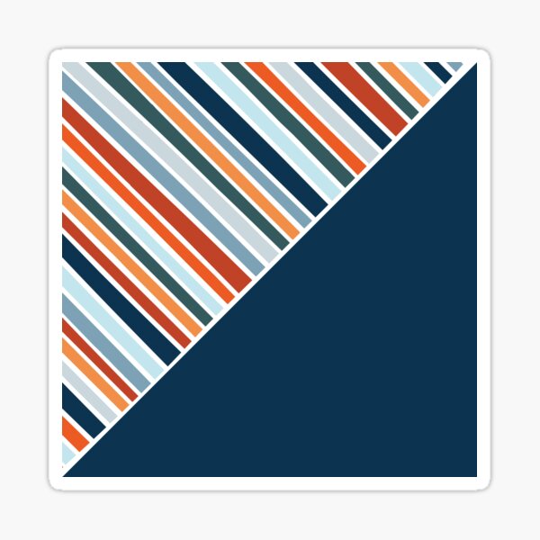 "Colorful diagonal lines design" Sticker for Sale by BattaAnastasia ...