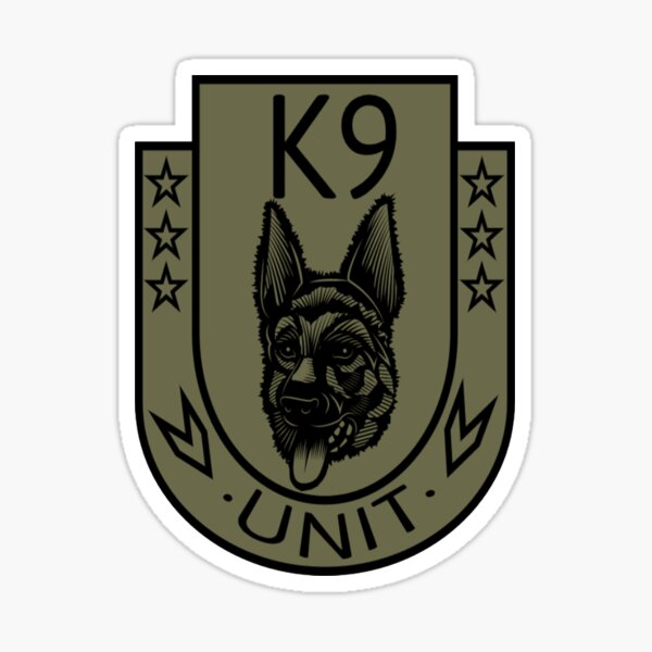 "K 9 Unit dog" Sticker for Sale by atti68 | Redbubble