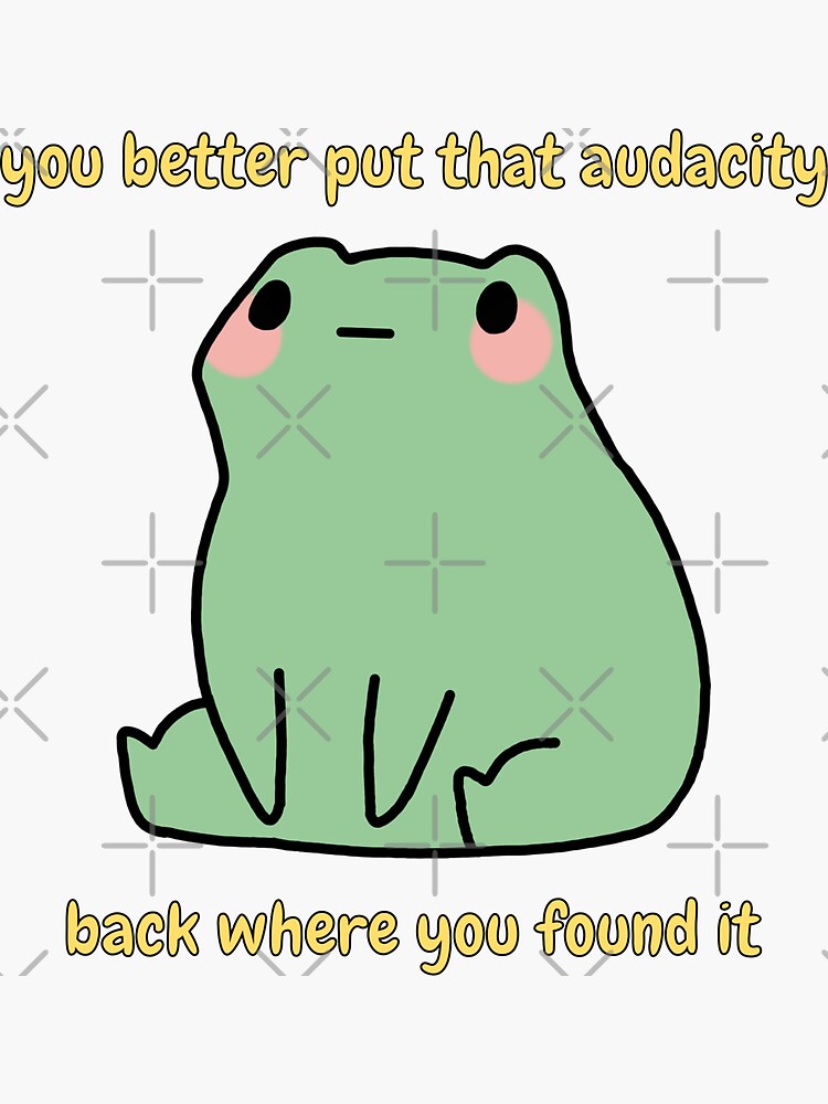 "Threatening Frog" Sticker for Sale by egick11 | Redbubble