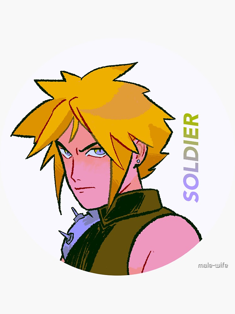 "SOLDIER first class" Sticker for Sale by male-wife | Redbubble