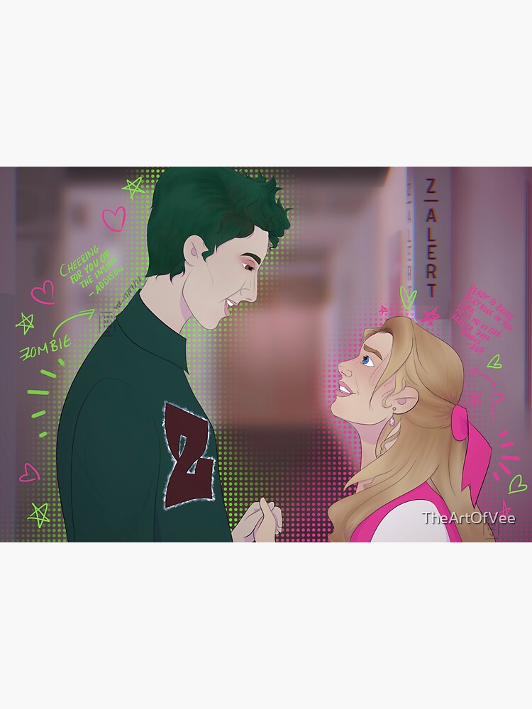 "Zed and Addison" Sticker for Sale by TheArtOfVee | Redbubble