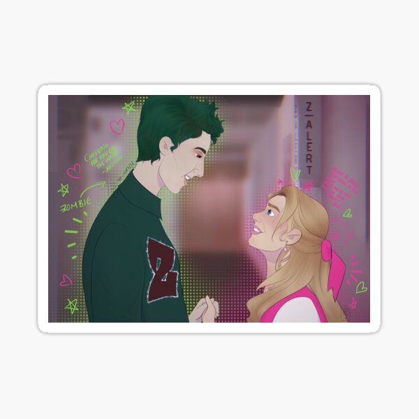 "Zed and Addison" Sticker for Sale by TheArtOfVee | Redbubble