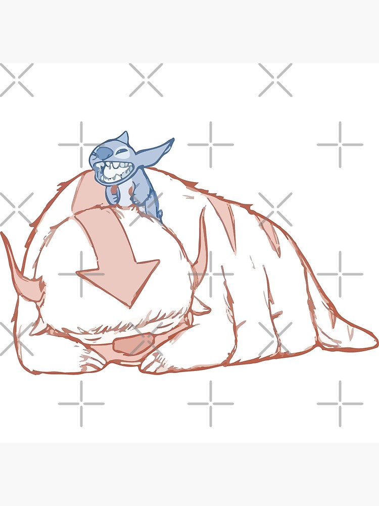 "Appa and stitch" Poster for Sale by animated69 | Redbubble