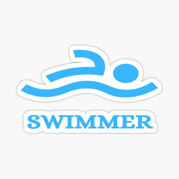 "Swimmer" Sticker for Sale by calibrit | Redbubble